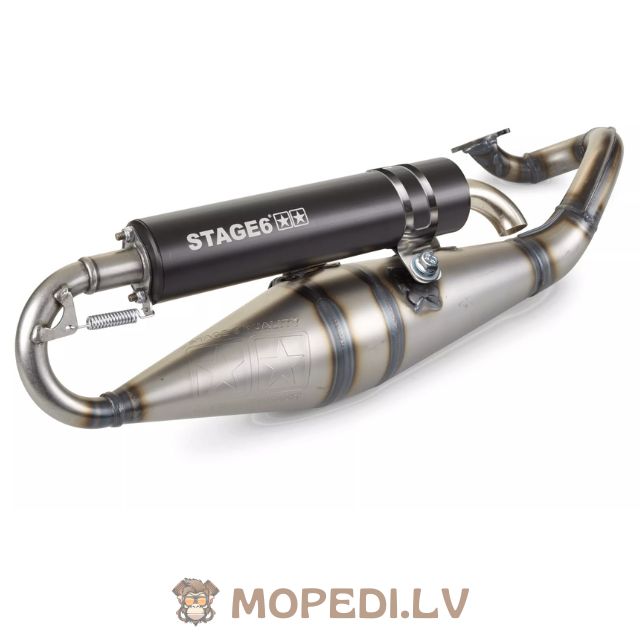 Exhaust Stage6 Pro Replica MK2 Black Minarelli horizontal / China 2-st ...